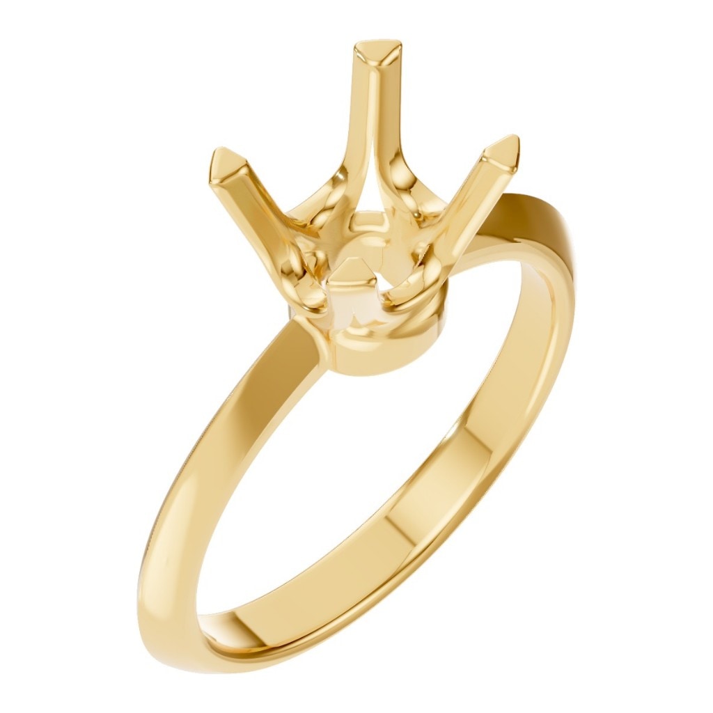 Solitaire Ring Mounting - Round 6.00-7.00mm – Antwerp Mounts